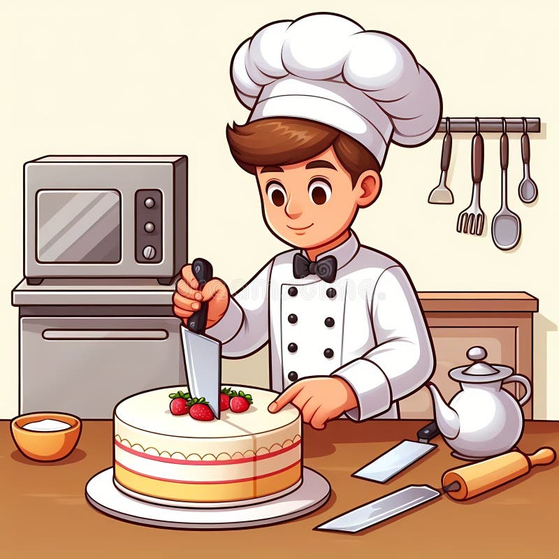 Phrase "cut the Cake" Stock Illustration - Illustration of drawing, cutting: 338255123