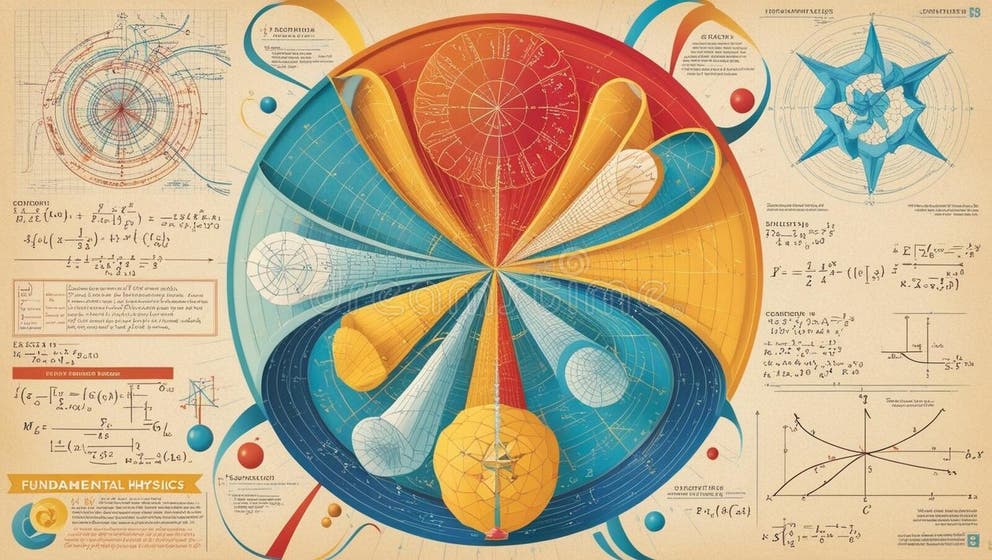 Visualization of Physics Research, Including Graphs, Diagrams Stock ...