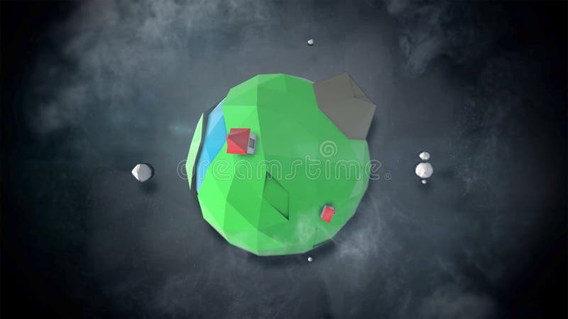 Visualization of Planet Appearing after Great Space Explosion in ...