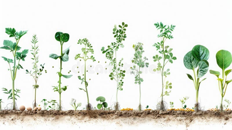 Visualization of Plant-Based Protein Growth: from Seeds To Mature Soy ...