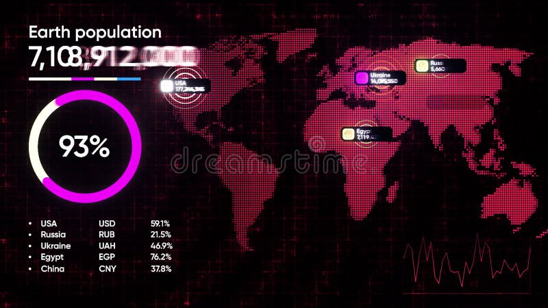 Abstract Overpopulation Graphics Growth. Motion. Concept of Social ...