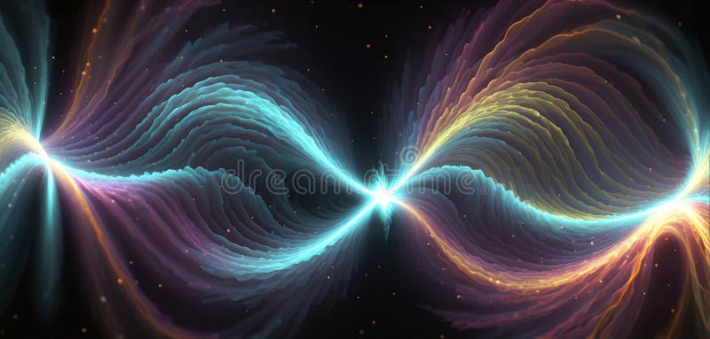 Visualization of Propagating Colored Electromagnetic Waves Stock ...