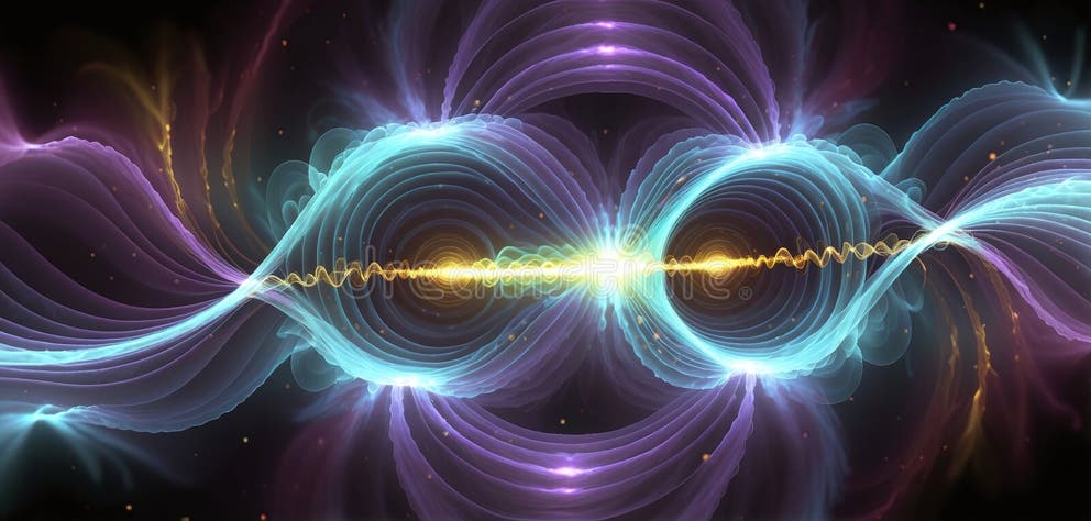 Visualization of Propagating Colored Electromagnetic Waves Stock ...