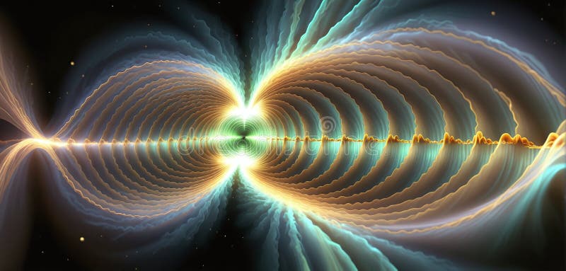 Visualization of Propagating Colored Electromagnetic Waves Stock ...