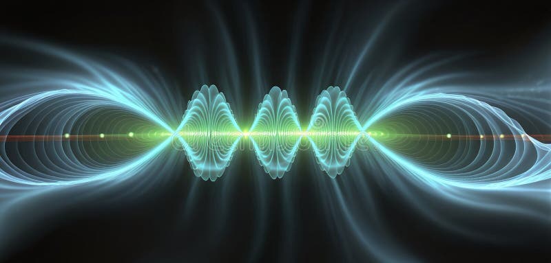 Visualization of Propagating Colored Electromagnetic Waves Stock ...