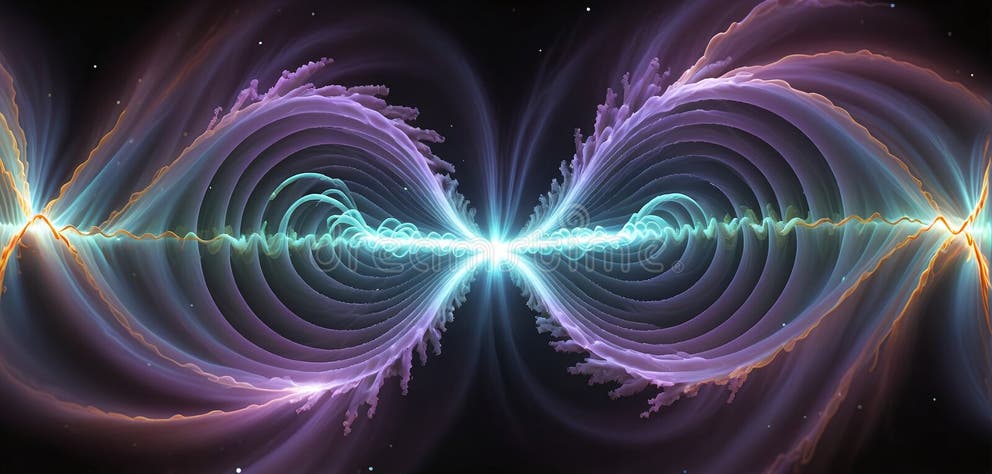 Visualization of Propagating Colored Electromagnetic Waves Stock ...