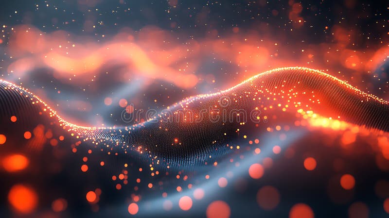 Visualization Quantum Entanglement Represented Glowing Stock ...