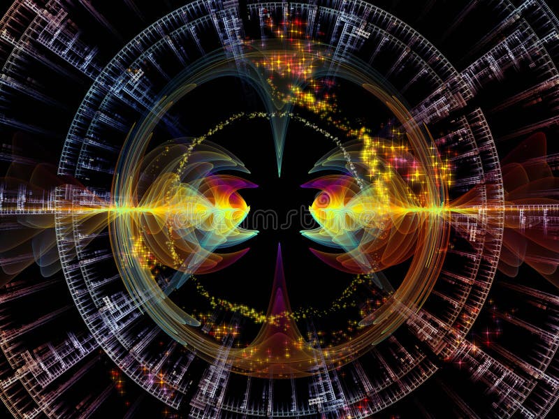Visualization of Radial Oscillation Stock Illustration - Illustration ...
