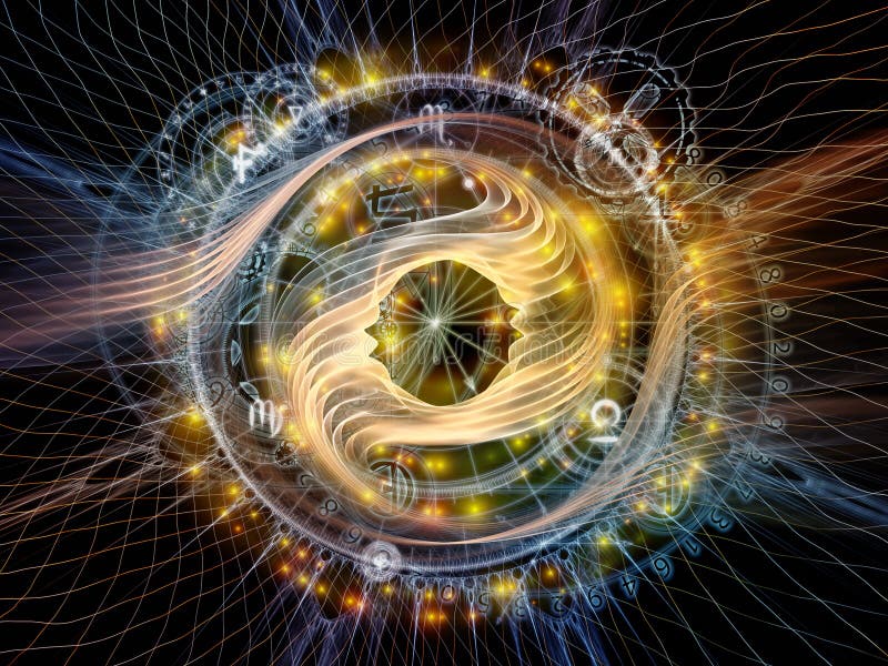 Visualization of Sacred Geometry Stock Illustration - Illustration of ...