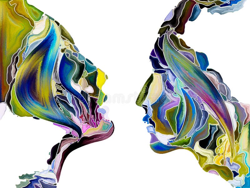 Visualization of Self Fragmentation Stock Illustration - Illustration ...