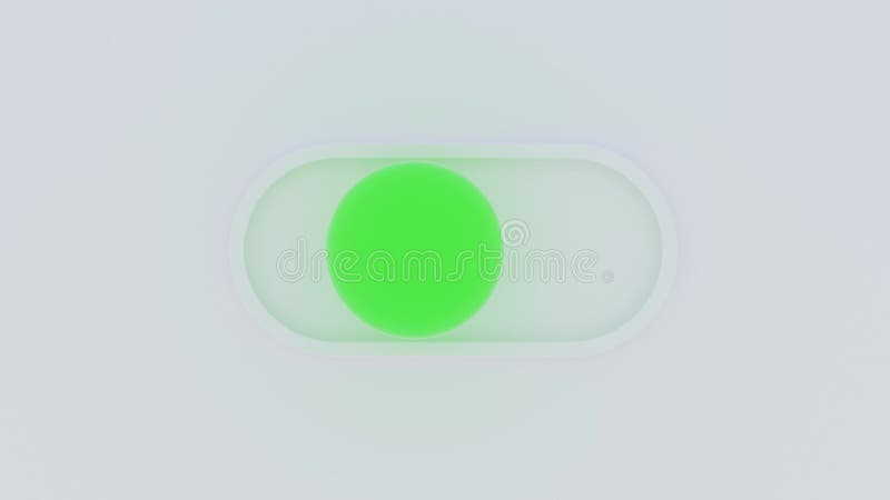 Visualization of Settings Switch Button Turn on in Device GUI Stock Footage - Video of element ...