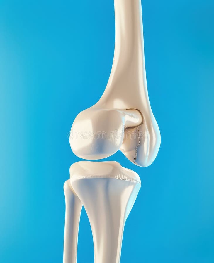 Detailed Anatomical Illustration Human Knee Joint Ligaments Stock ...
