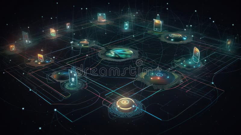 A Visualization of Interconnected Data Platforms and Devices Created ...