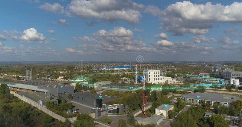 Visualization of Signal Transmission from the Tower. a Cell Data Tower ...