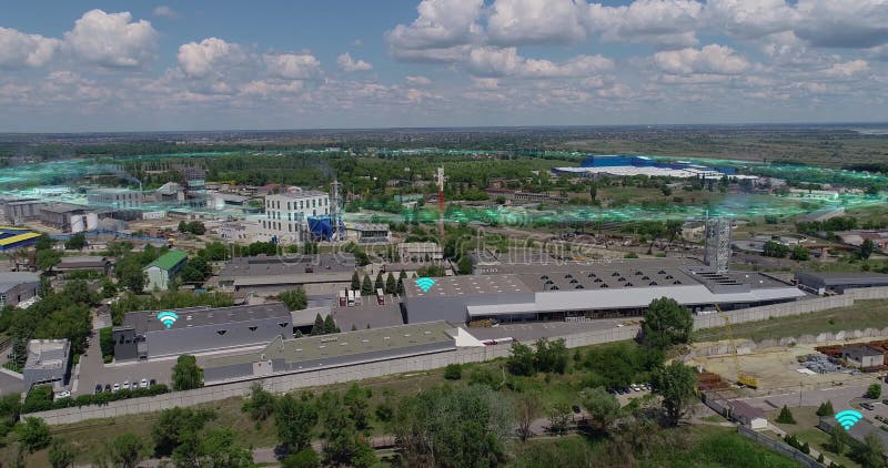 Visualization of Signal Transmission from the Tower. a Cell Data Tower ...