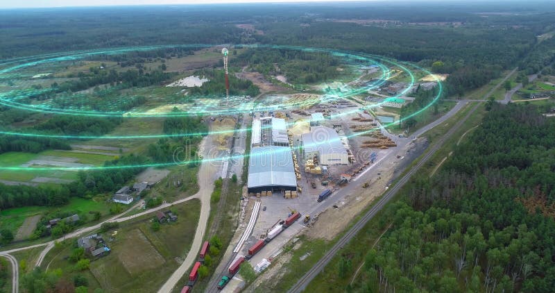 Visualization of Signal Transmission from the Tower. a Cell Data Tower ...