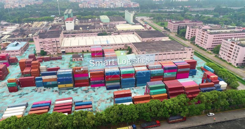 Visualization of Smart Logistics. Smart Logistics Concept. Smart ...