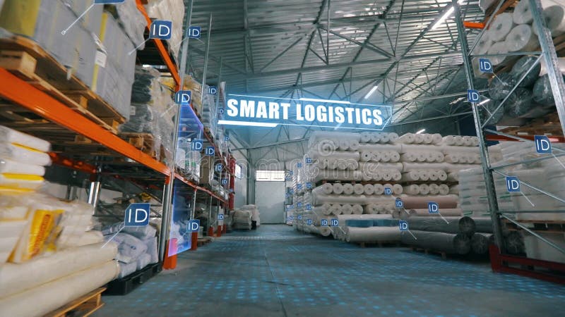 Visualization of Smart Logistics. Smart Logistics Concept. Smart ...