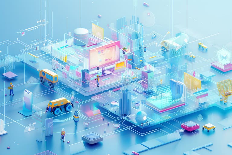 Visualization of Smart Modern Logistics and Warehouse Technology Data ...