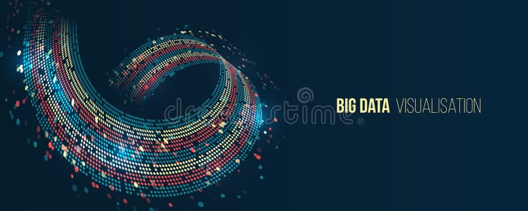 Visualization of Sorting Data, Abstract Processing of Information Flow. Vector Database ...