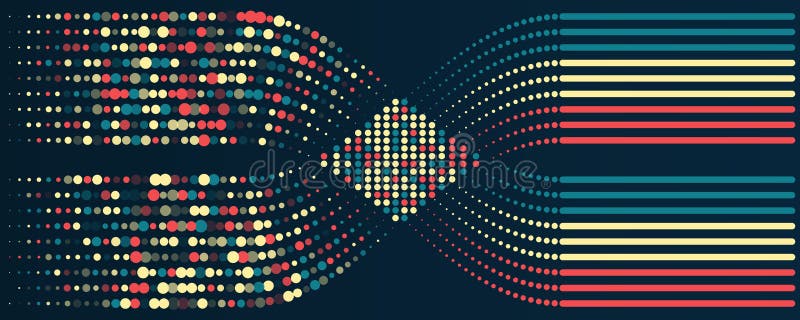 Visualization Of Sorting Data Abstract Processing Of Information Flow Vector Database