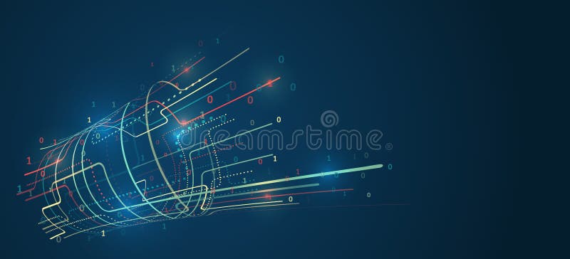 Visualization Of Sorting Data Abstract Processing Of Information Flow Vector Database