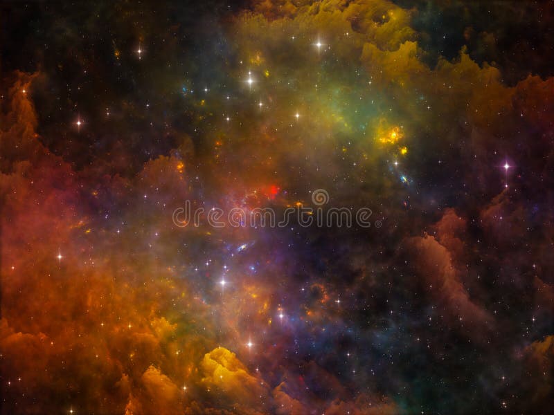 Visualization of Space stock illustration. Illustration of ethereal ...
