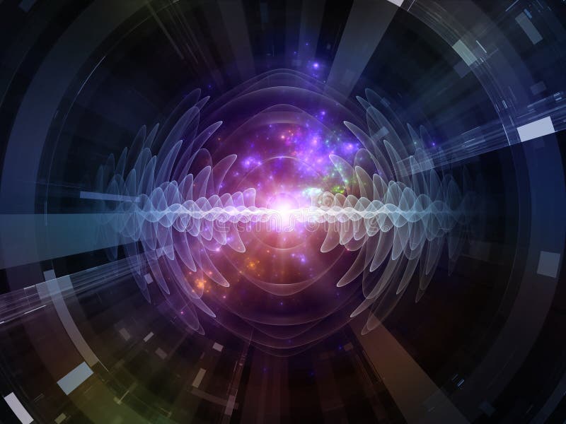 Visualization of Space Emitter Stock Illustration - Illustration of ...