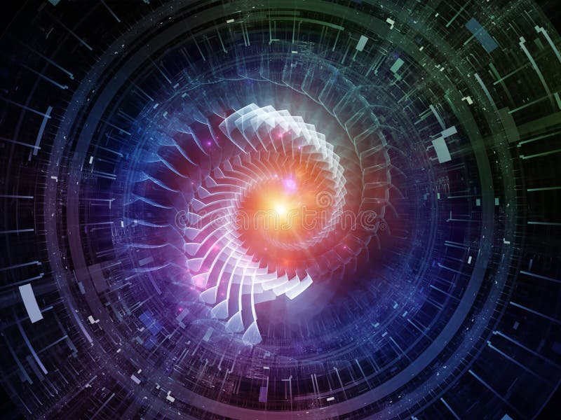 Visualization of Space stock illustration. Illustration of arrangement ...