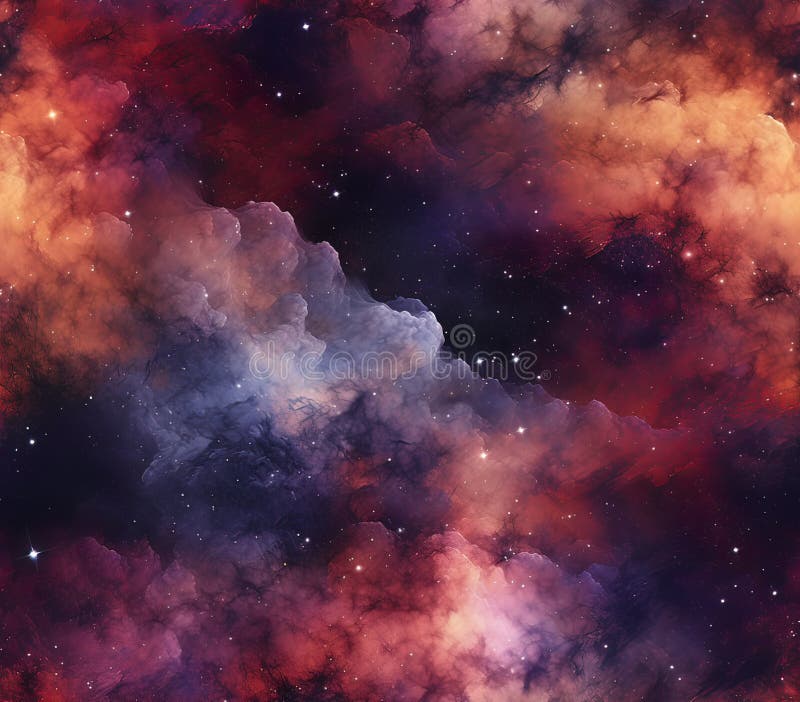 Visualization of Space, Fabric Pattern, Seamless Pattern. Stock ...