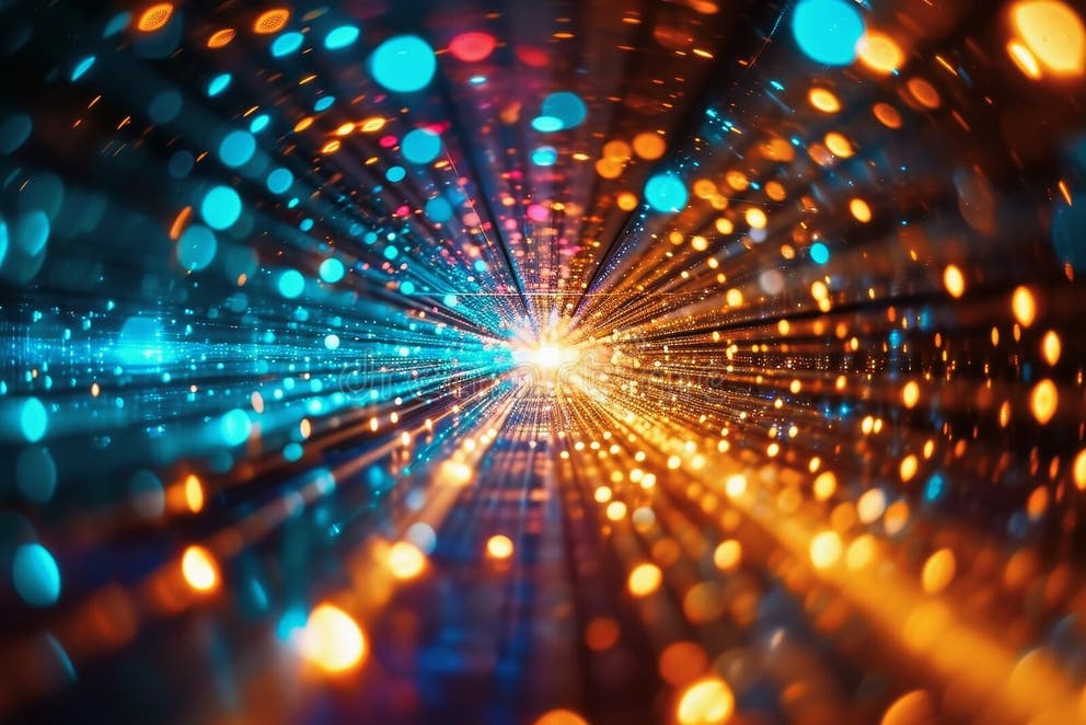 The Visualization of the Speed of Light Stock Illustration ...