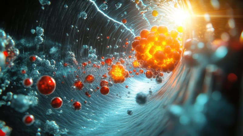 Visualization of Superheavy Elements Forming in Particle Collider Stock ...