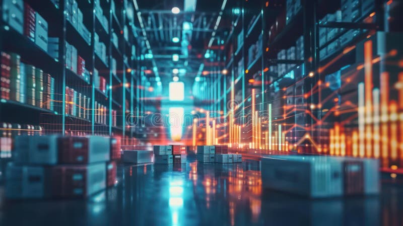 Visualization of Supply Chain Dynamics with Demand Stock Illustration ...