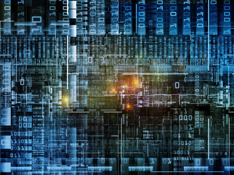 Visualization of Technology Links Stock Illustration - Illustration of ...