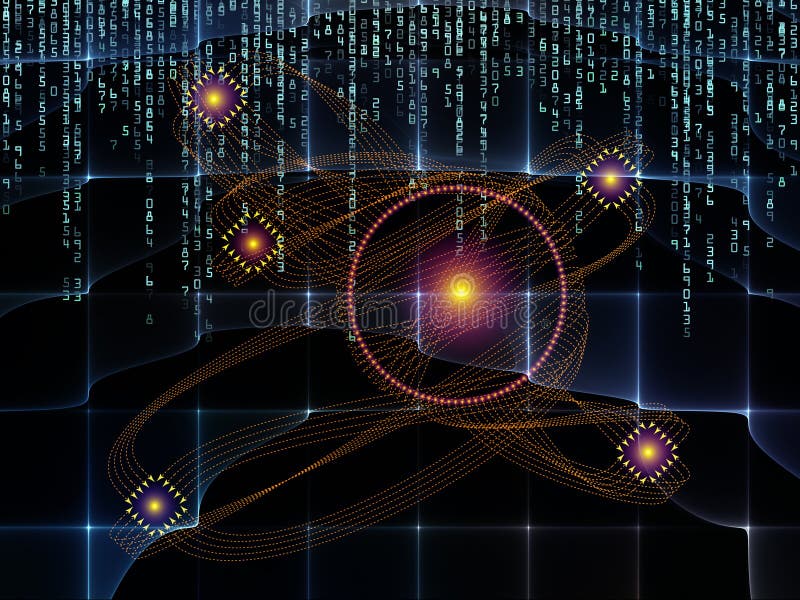 Visualization of Technology Links Stock Illustration - Illustration of ...