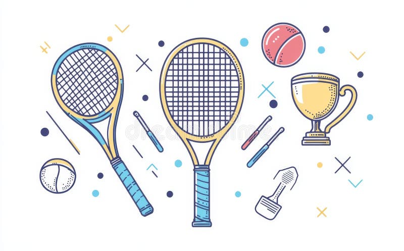 Visualization of Tennis Tools and Awards, Celebrating the Sport S ...