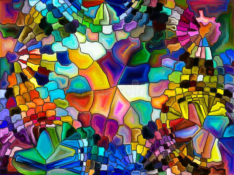 Visualization of Vibrant Division Stock Illustration - Illustration of ...