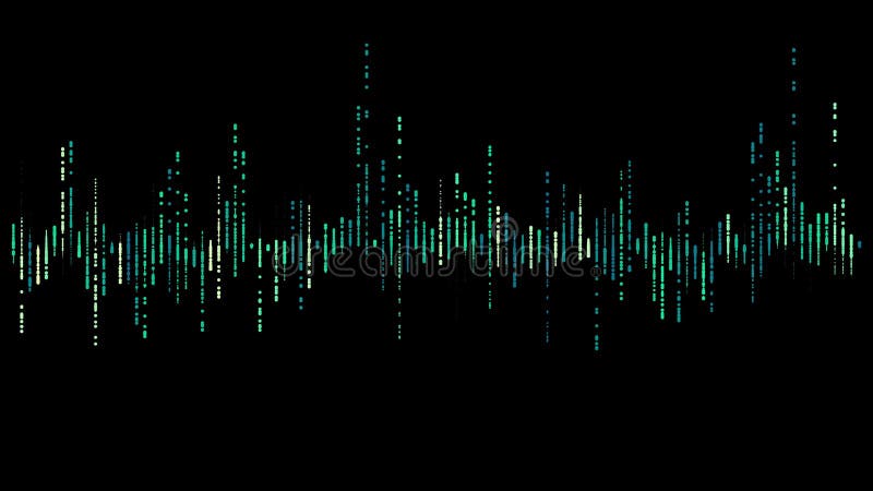 Visualization of Voice Record, Artificial Intelligence. Music Equalizer ...