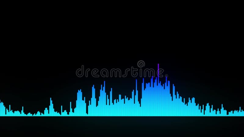 Visualization of Voice Record, Artificial Intelligence. Music Equalizer ...