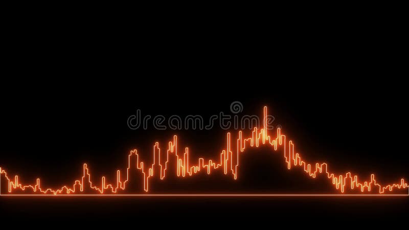 Visualization of Voice Record, Artificial Intelligence. Music Equalizer ...