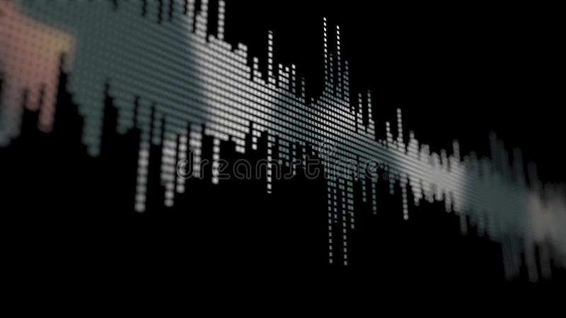 Visualization of Voice Record, Artificial Intelligence. Music Equalizer ...