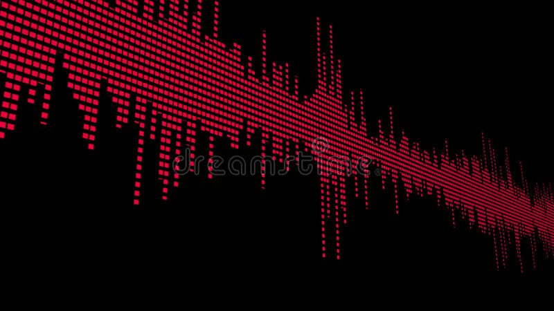 Visualization of Voice Record, Artificial Intelligence. Music Equalizer ...