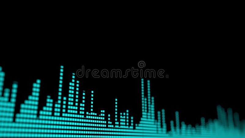 Visualization of Voice Record, Artificial Intelligence. Music Equalizer ...