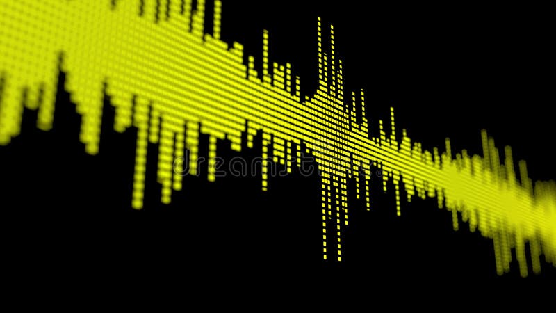 Visualization of Voice Record, Artificial Intelligence. Music Equalizer ...