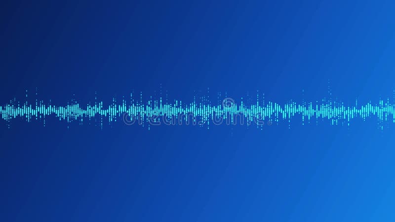 Visualization of Voice Record, Artificial Intelligence. Music Equalizer ...