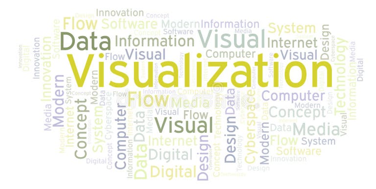 Visualization word cloud stock illustration. Illustration of design ...