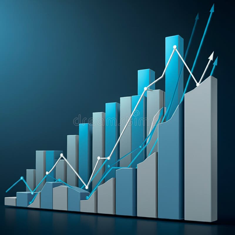 AIGenerated Success Charts & Growth Graphs for Business and Marketing ...