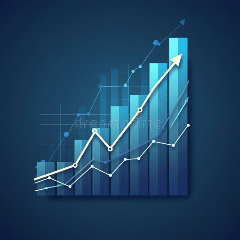 AIGenerated Success Charts & Growth Graphs for Business and Marketing ...