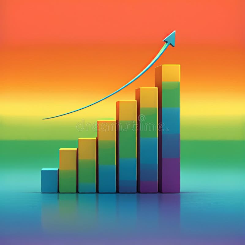 AIGenerated Success Charts & Growth Graphs for Business and Marketing ...