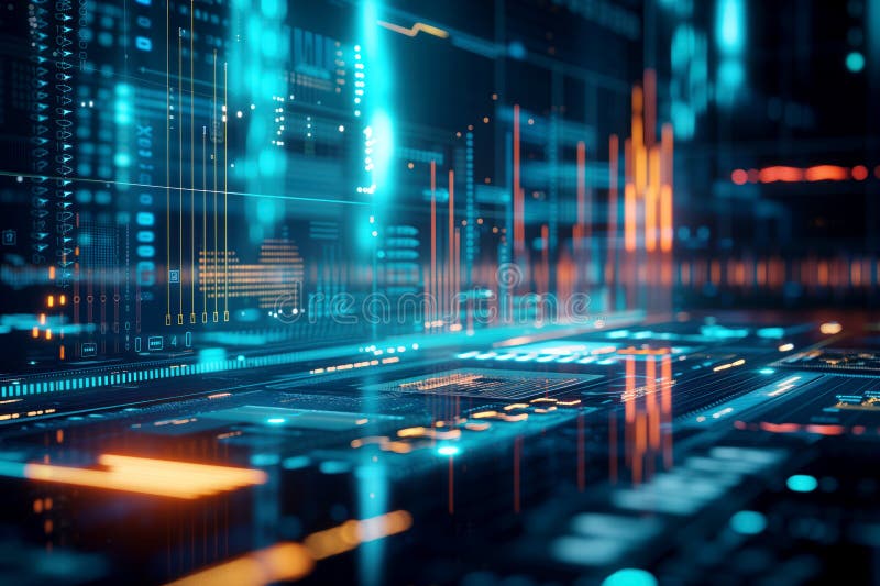 Visualize Analyze Future Data with Futuristic Digitalization Charts ...